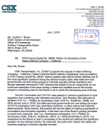 CSX letter supports federal pre-emption of local regulation, including ...