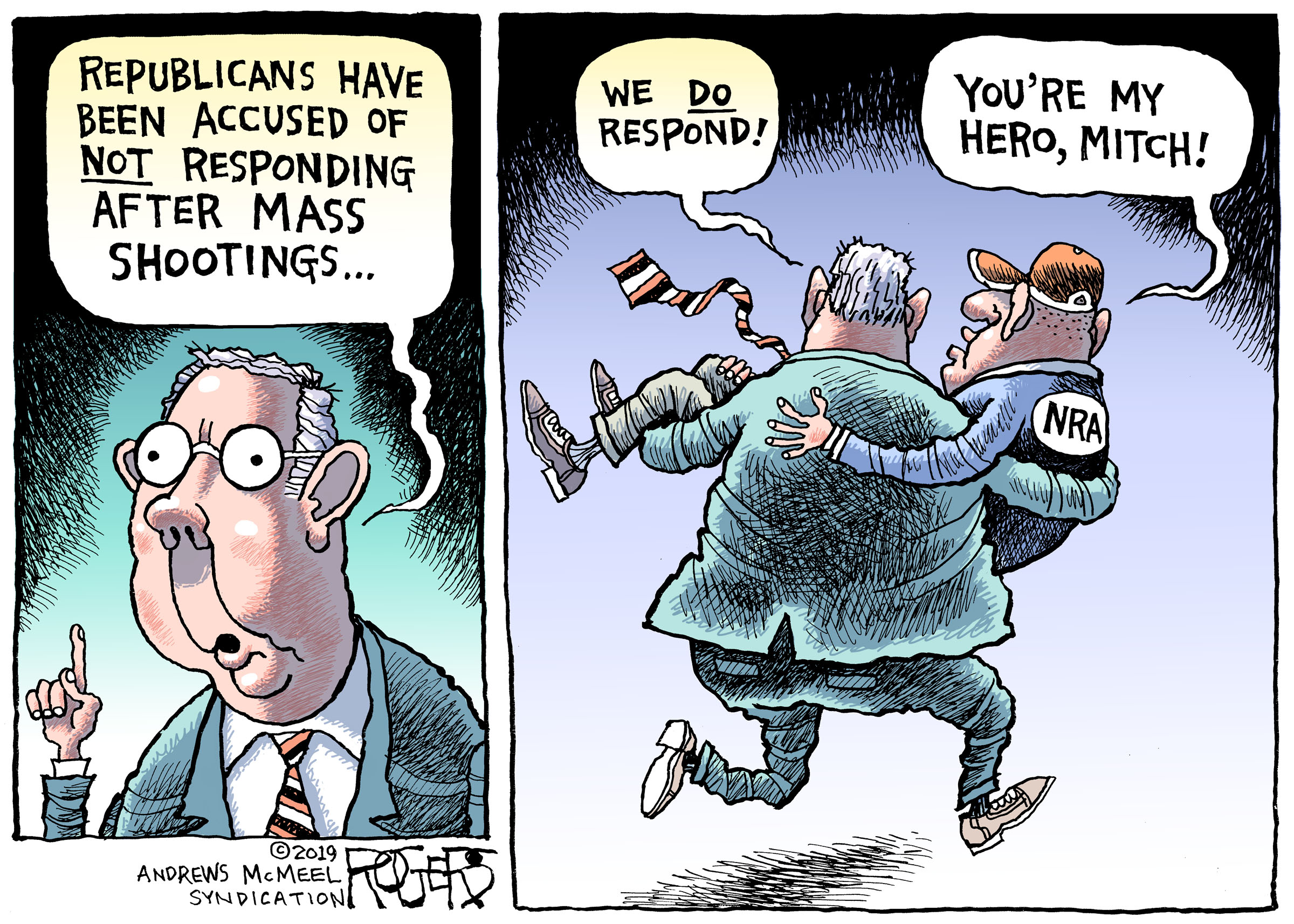 Cartoon: You’re my hero, Mitch
