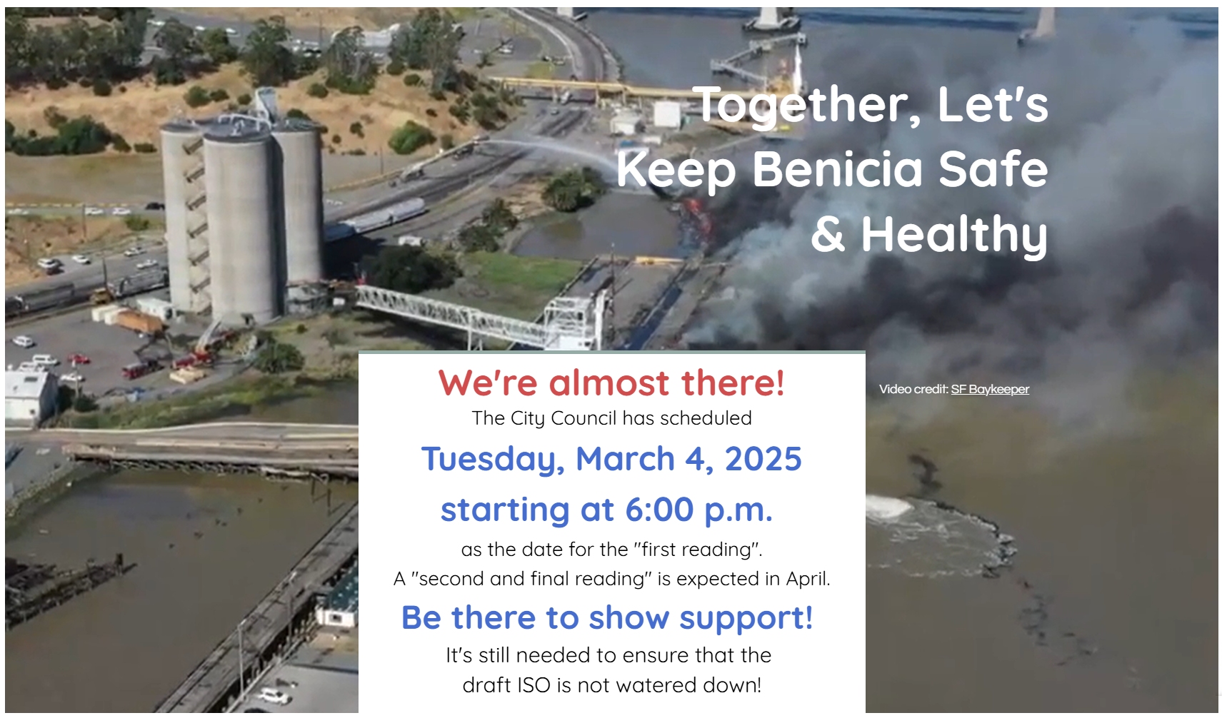 ALERT! Important to attend Benicia City Council this Tues. March 4 at ...
