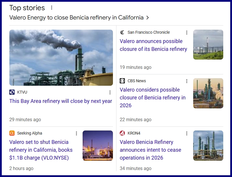 BREAKING NEWS BENICIA – Valero submits plan to idle or close Benicia ...